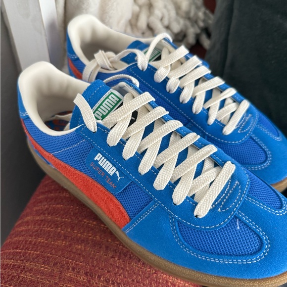 Puma | Shoes | Puma Mens Blue And Orange Sneakers | Poshmark